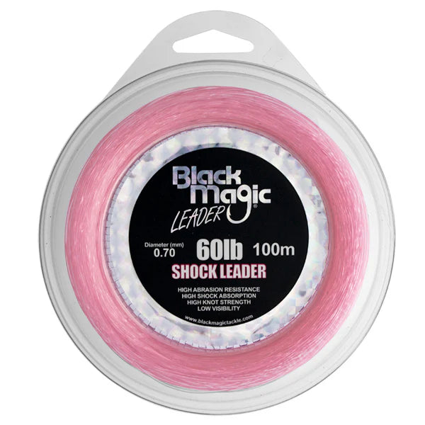 Black Magic - Pink Shock Leader – Monster Fishing