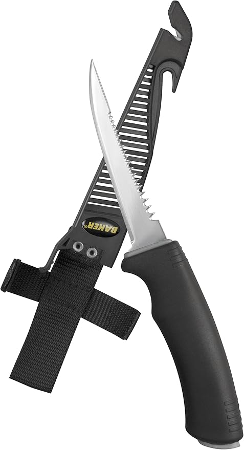 Baker 4" Stainless Steel Bait Knife - Premium Fishing Knife | Monster ...