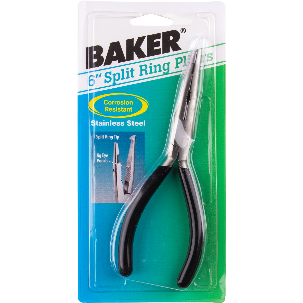 Baker 6" Split Ring Pliers - Lure & Hook Change Tool | Monster Fishing NZ