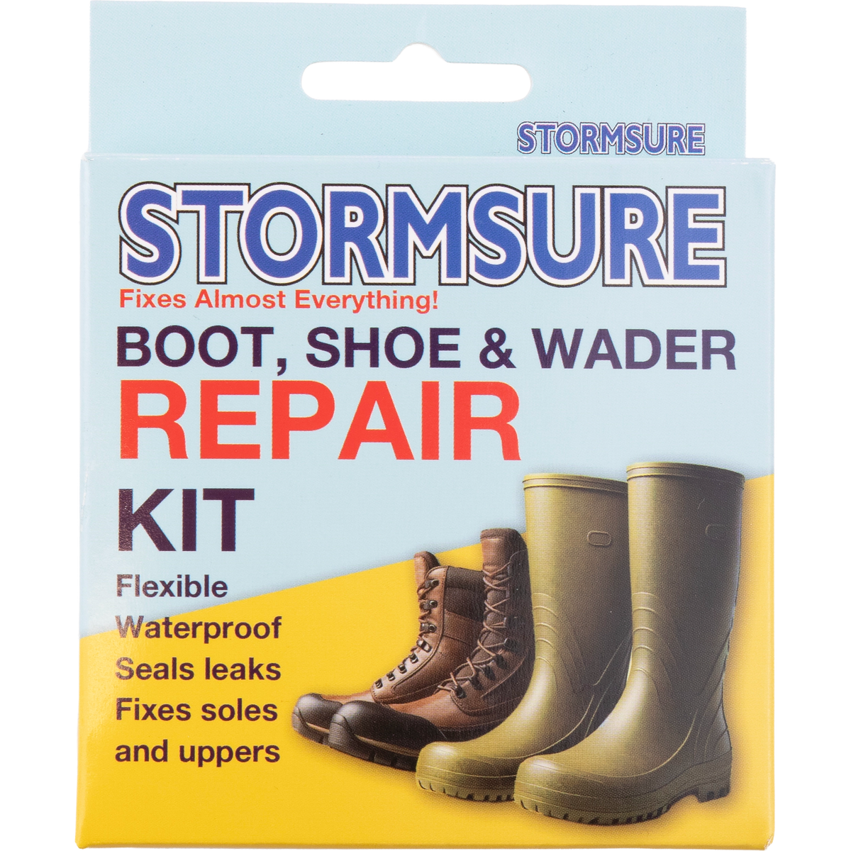 Stormsure Boot, Shoe & Wader Repair Kit - Waterproof Repair Adhesive ...