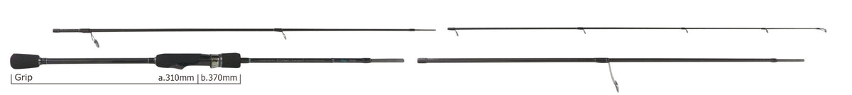 Yamaga Blanks BlueCurrent Wizy 710 4-Piece Ajing Rod NZ | Monster Fishing