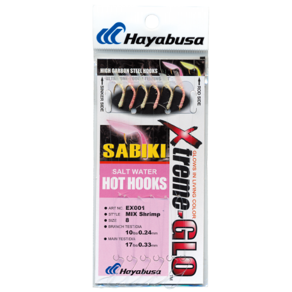 Hayabusa Sabiki EX001 Mix Shrimp Gold Hook - Baitfish Rig – Monster Fishing